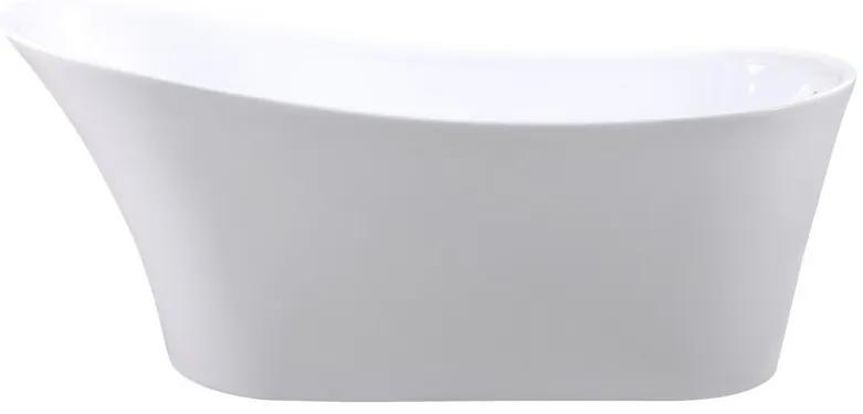 BESCO Volně stojící vana CALIMA bílá Barva - Bílá, Barva sifonu - Grafitová, Rozměr vany - 170 × 74 cm VANCALIM170G