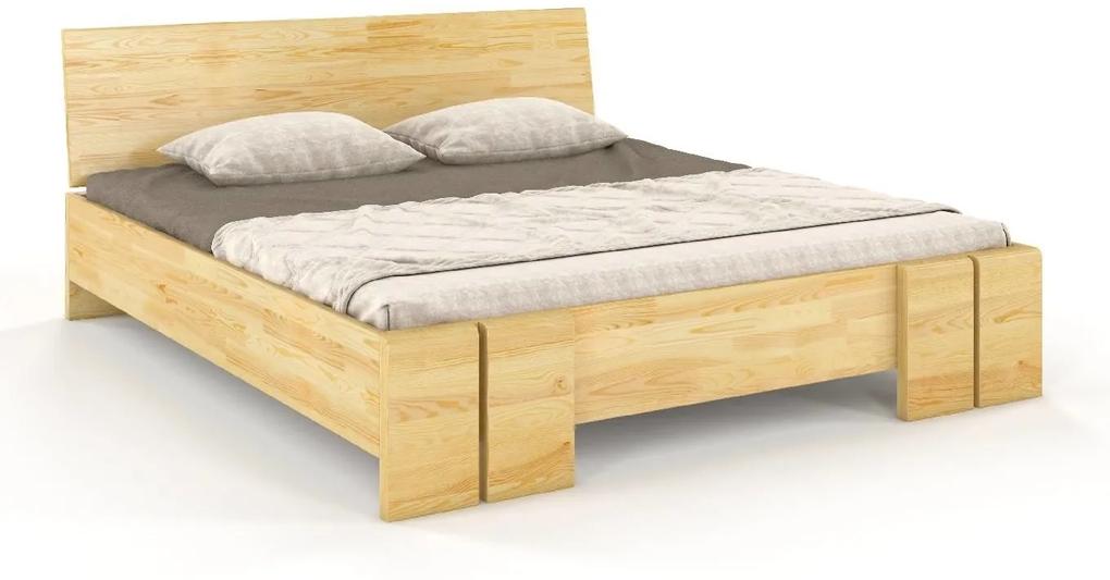 Zvýšená postel Vestre - borovice   , Borovice přírodní, 160x200 cm