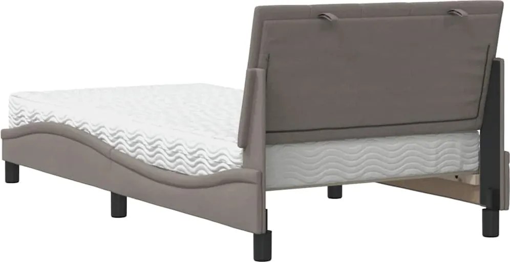 Postel s matrací Hanko taupe 100 x 200 cm textil 3310514