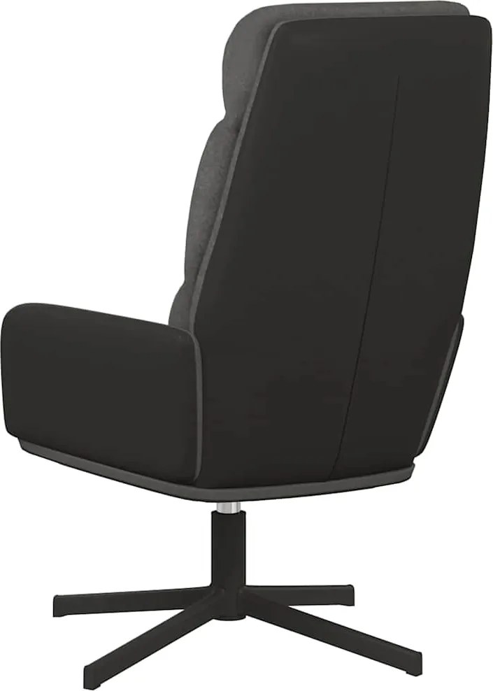 Relaxační křeslo tmavě šedé textil 341149