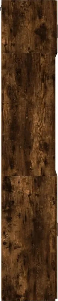 Úzká úložná kouřový dub 80x42,5x225 cm kompozitní dřevo 3281347