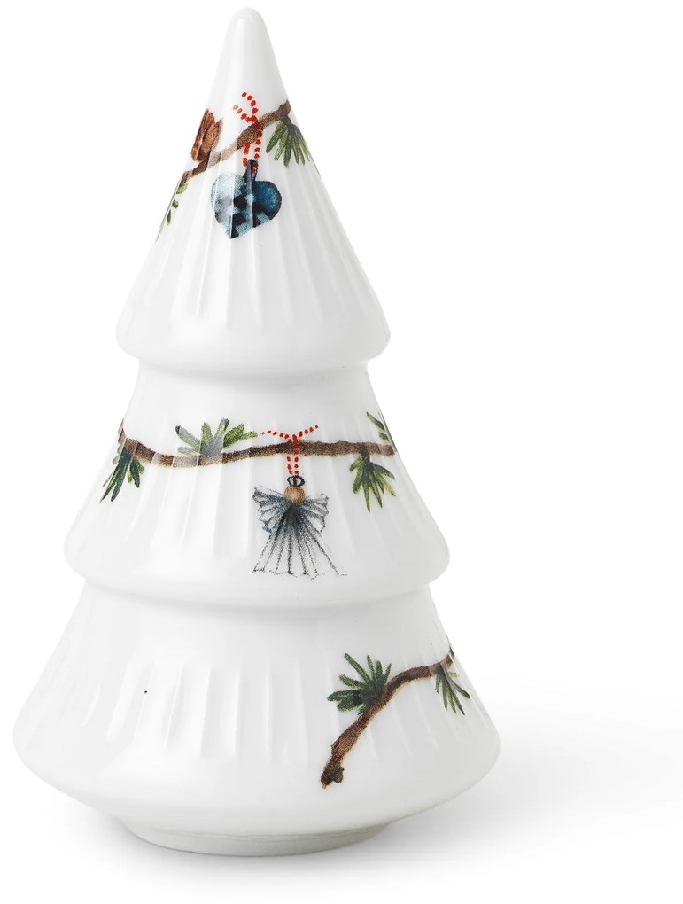 KÄHLER Vánoční dekorace Hammershøi Christmas Tree 13 cm, multi barva, porcelán