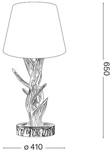 Ideal Lux - Stolní lampa CHALET 1xE27/60W/230V paroží