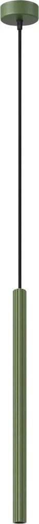 Sollux Lighting Závěsné svítidlo ARCHE 1 olivově zelené
