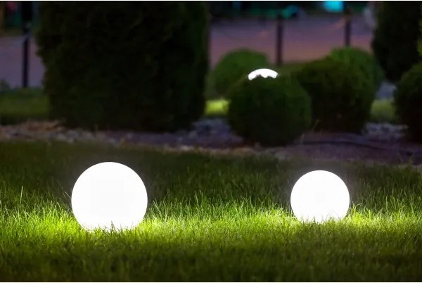 Kanlux 45930 - Venkovní lampa STONO 1xE27/15W/230V pr. 20 cm IP65 bílá