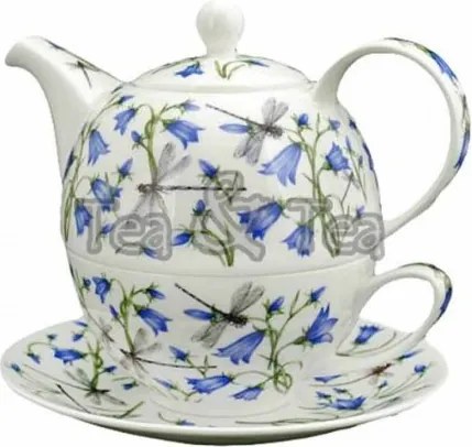 Tea for one Dovedale Harebell sada šálek 250 ml s konvičkou Dunoon