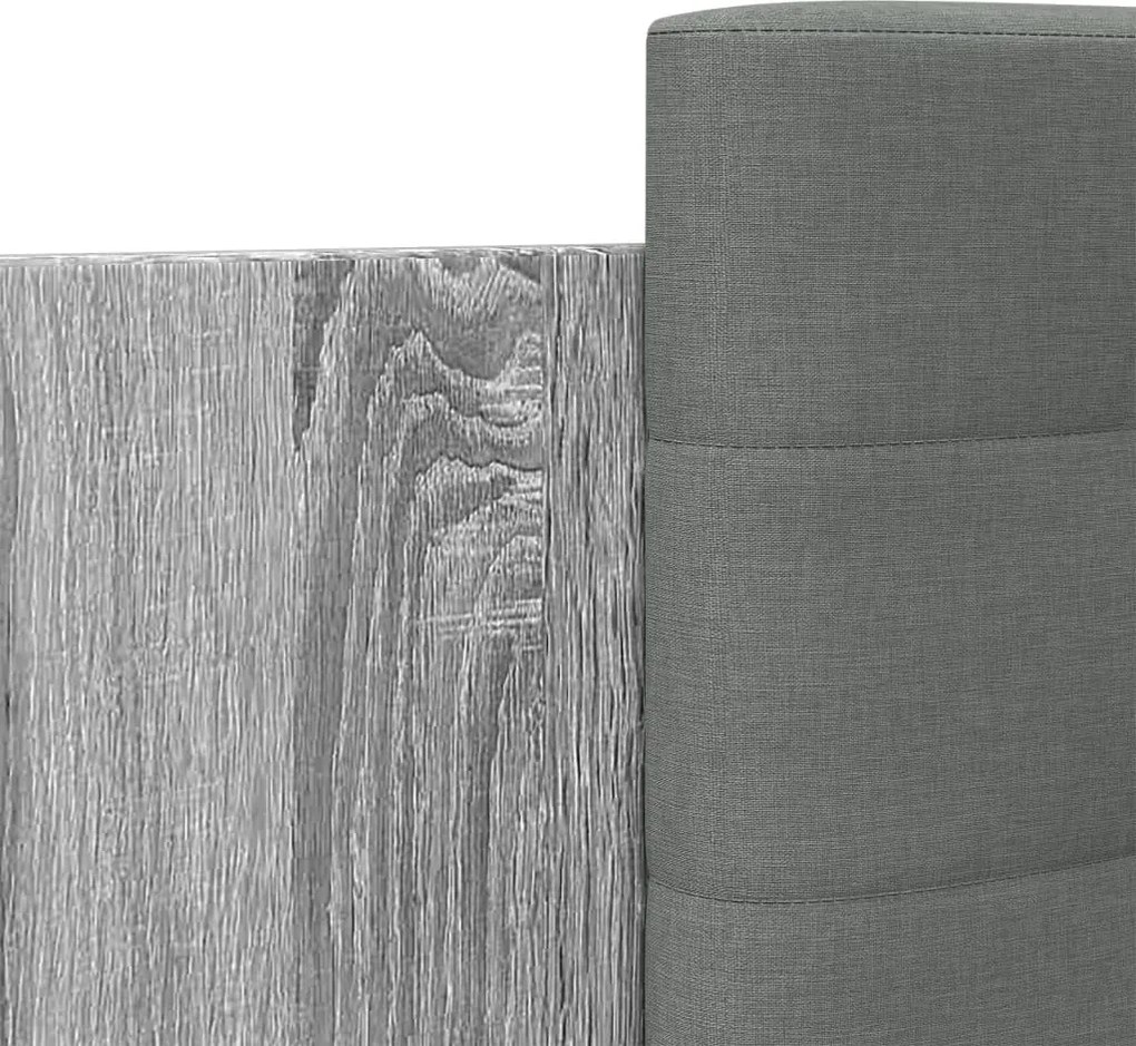 Rám postele s čelem šedý sonoma 75 x 190 cm kompozitní dřevo 3209980