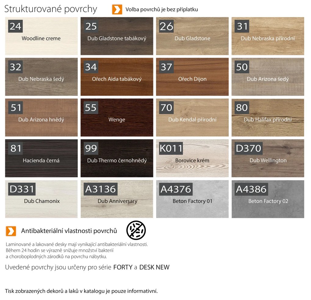 Intedoor Koupelnový nábytek s umyvadlem, 2 zásuvky, FORTY 65 2Z Varianta: 24 Woodline creme