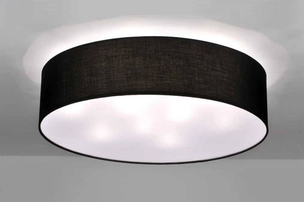 Stropní designové černé svítidlo do obýváku Royal Black