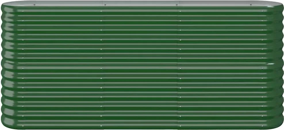 Vyvýšený záhon pozinkovaná ocel 152x40x68 cm zelený 318893