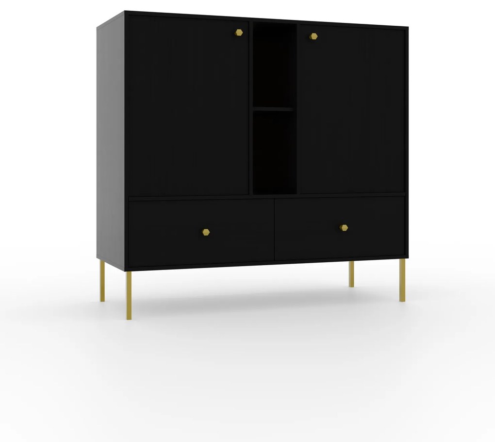 ADRK Komoda TILI 2D 2S 2P B 100, černá