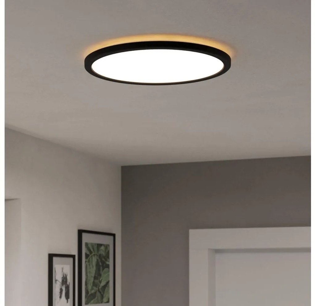 Eglo 901454-LED St. koupel. svítidlo ROVITO-R 18,5W/230V pr.38,9cm IP44 černá+DO
