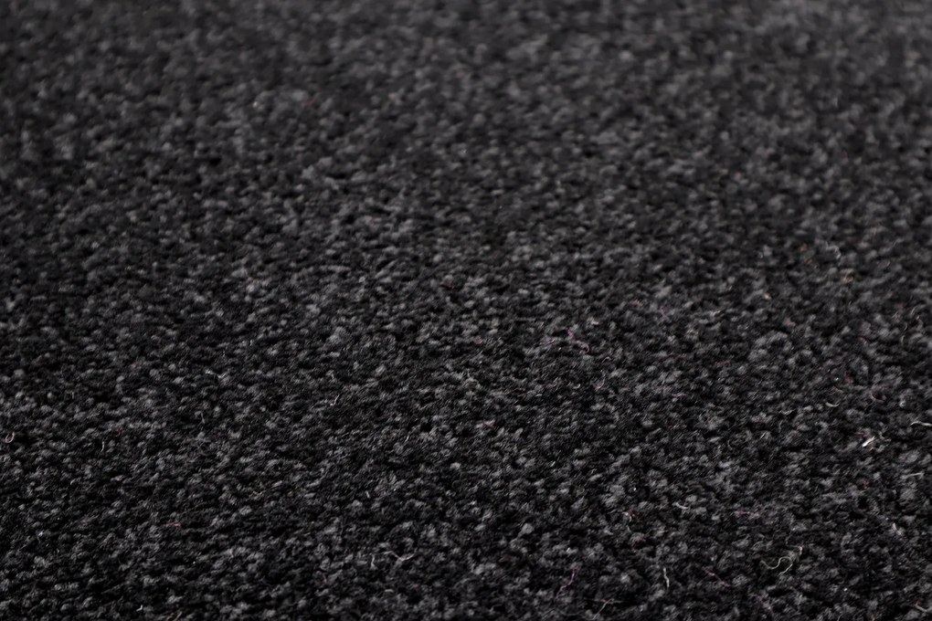 Vopi koberce Kusový koberec Eton černý srdce - 100x120 srdce cm