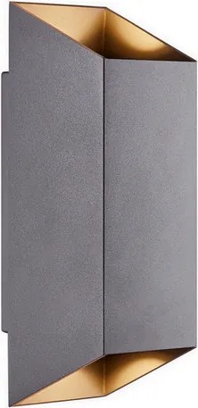 Venkovní nástěnné svítidlo NORDLUX Nico Square 22 IP54 GU10 2x70W antracit 2218221050