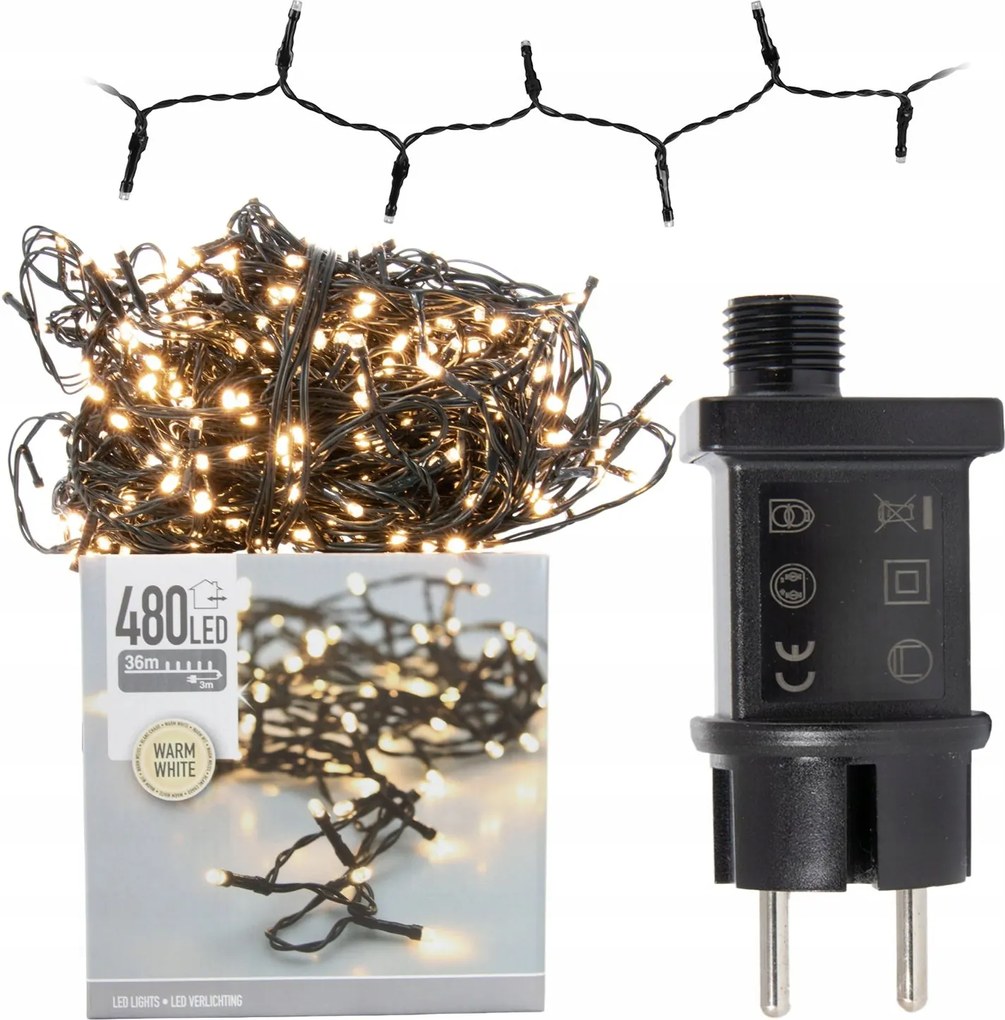 Vánoční osvětlení na stromeček H&s Decoration venkovní 36 m 301 500 světel