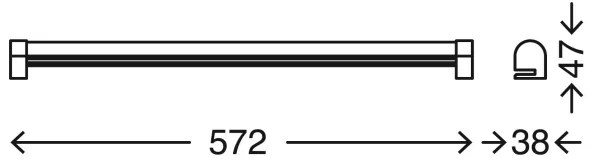 Briloner 2243-118-LED Stmívatelné koupelnové osvětlení zrcadla LED/10W/230V IP44