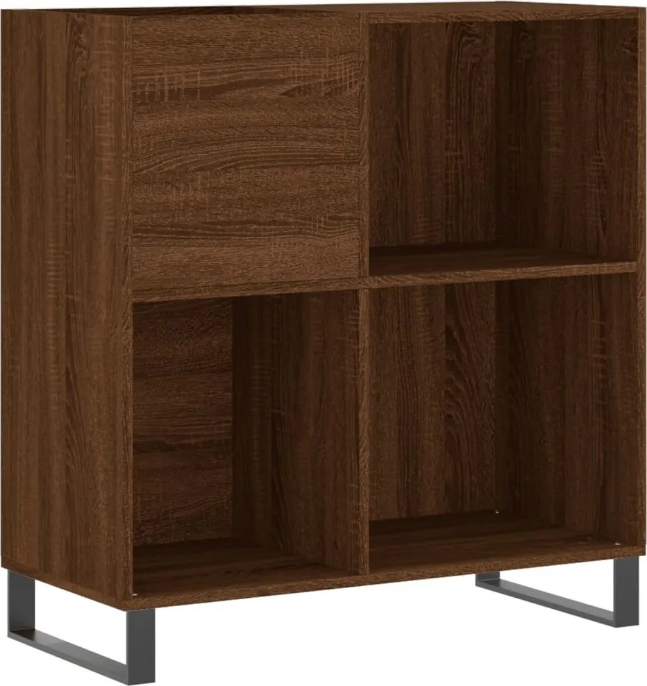 vidaXL Skříňka na LP desky 84,5 x 38 x 89 cm kompozitní dřevo [831780] Barva: Bílá