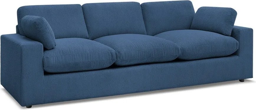 Modrá manšestrová pohovka 250 cm Belair – Bobochic Paris