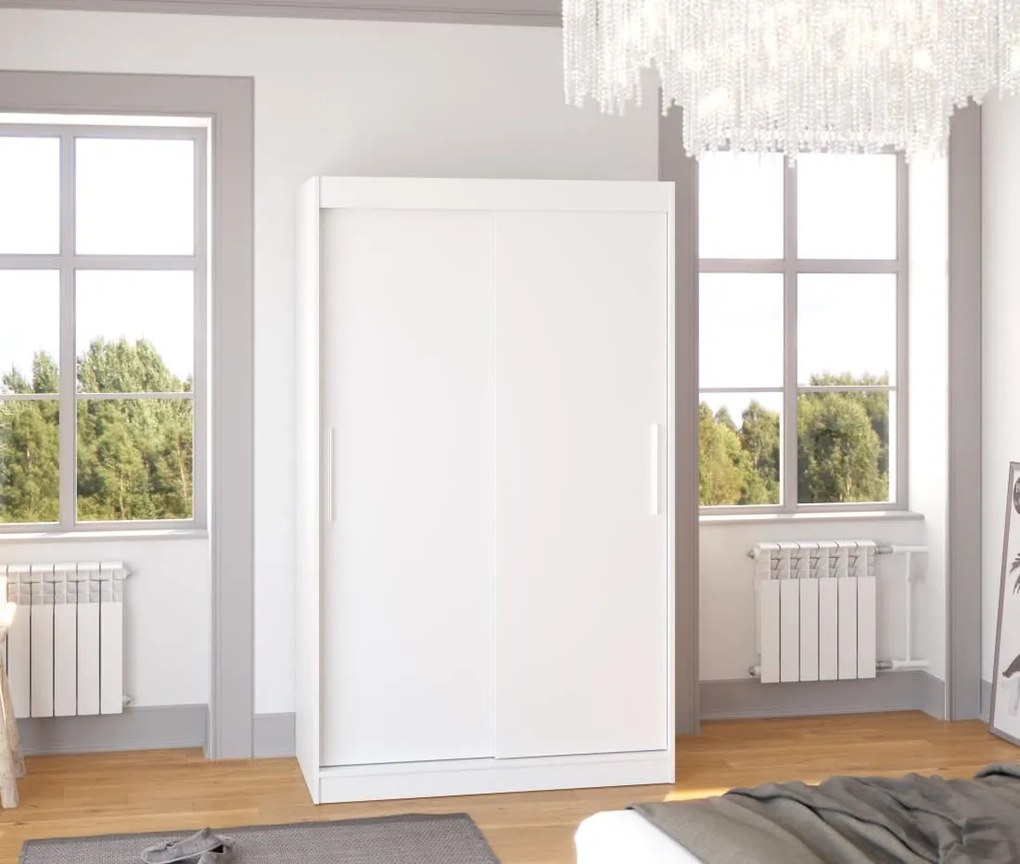 Šatní skříň s posuvnými dveřmi Collin - 120 cm Barva: dub Sonoma