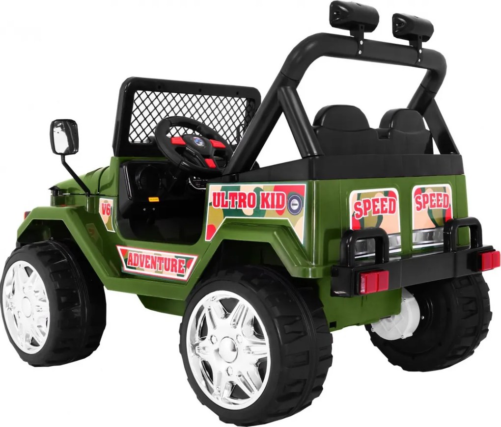 Ramiz Dětské terénní auto na baterie Raptor Drifter zelené + ovladač pro dálkové ovládání