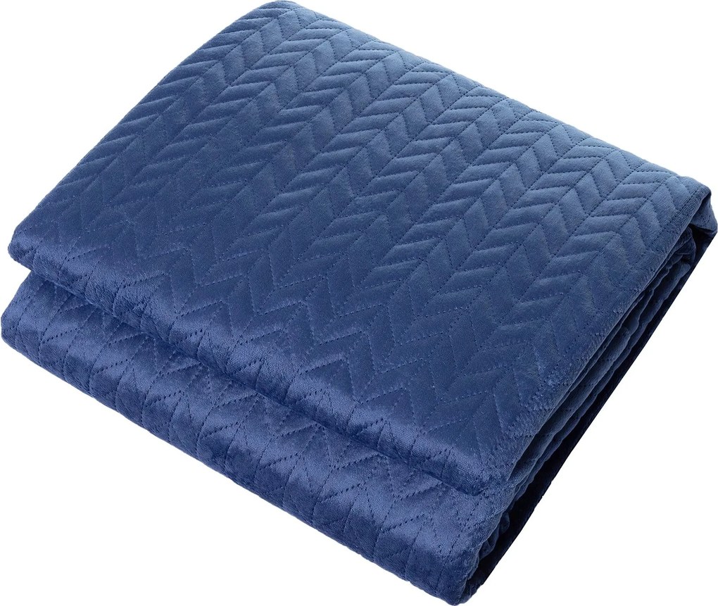Sametový přehoz Silky Touch 220x240cm royal blue