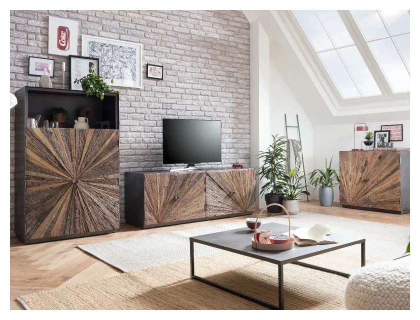 Massive home | TV stolek Dallas z masivního recyklovaného dřeva