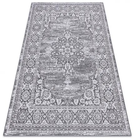 Koberec SISAL LOFT 21213 Ornament šedá / stříbrný / slonová kost