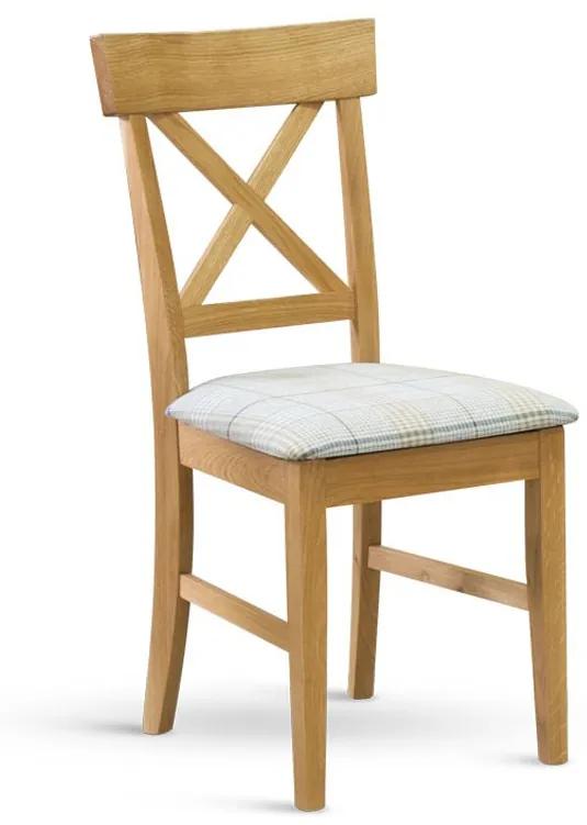 Stima Dřevěná jídelní židle OAK L834 | Odstín: dub,Sedák: lima marrone 101