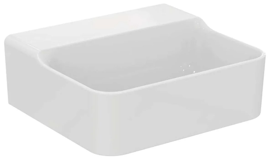Ideal Standard Conca Ceram - Umývátko 40x35 cm, bez přepadu, bez otvoru pro baterii, bílá T387501