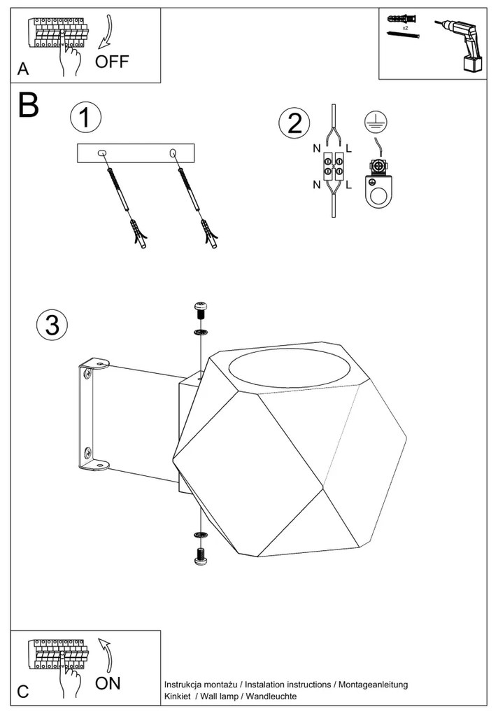 Nástěnné svítidlo Woody, 1x dřevěné stínítko