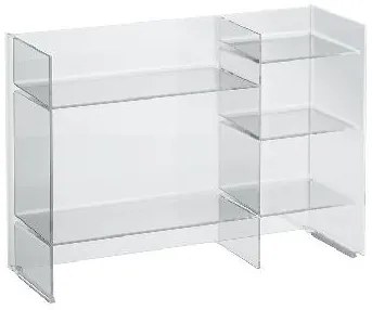 Laufen Kartell - Policový regál, 75x26x53 cm, krystal transparentní H3893310840001