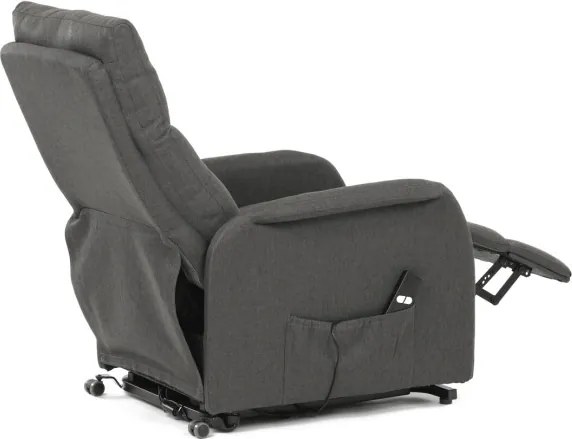 Polohovací křeslo šedé, elektrické TV-5482 GREY2