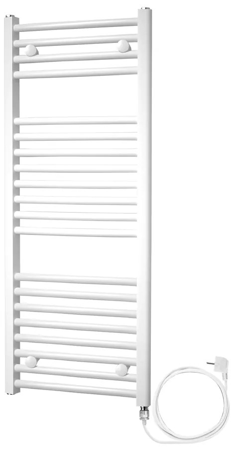 Mereo otopný žebřík rovný 450x1850 mm elektrický bílý MT04E
