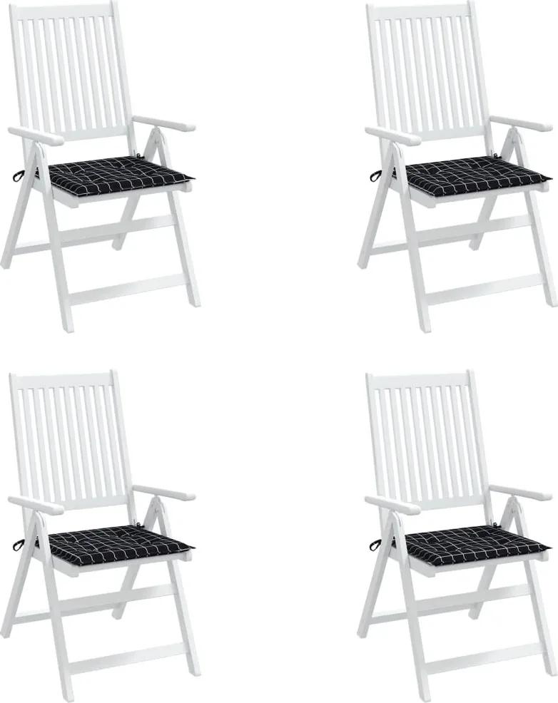 vidaXL Podušky na zahradní židli 4 ks 50x50x3 cm látka oxford [361081] Barva: Královská modř