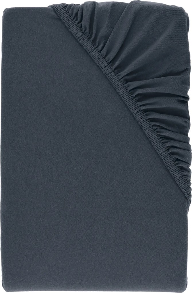 Livarno® Žerzejové napínací prostěradlo, 90–100 x 200 cm (modrá)