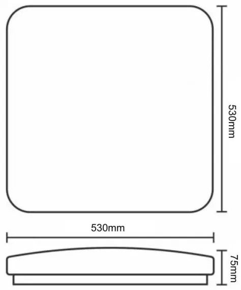 LED Stropní svítidlo OPAL LED/60W/230V 3000-6500K + dálkové ovládání