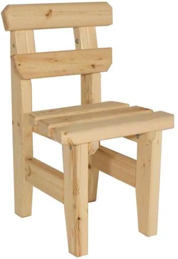 Gaboni Eduard 55573 Zahradní dřevěná židle - bez povrchové úpravy