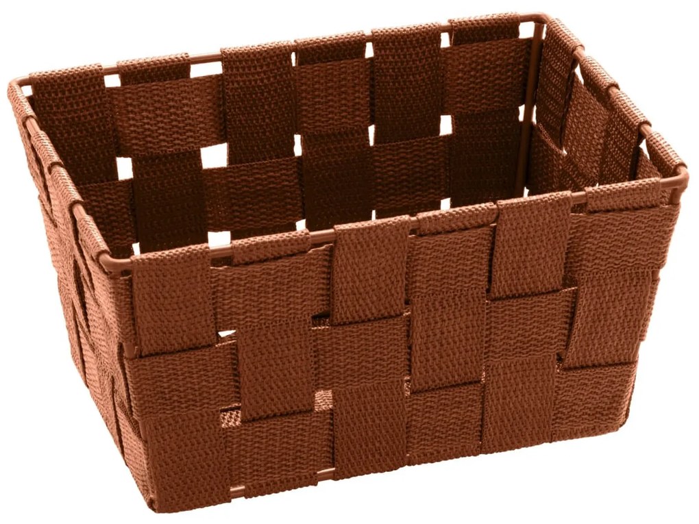 WENKO Úložný box dlouhý ADRIA hnědý 14x9x19 cm
