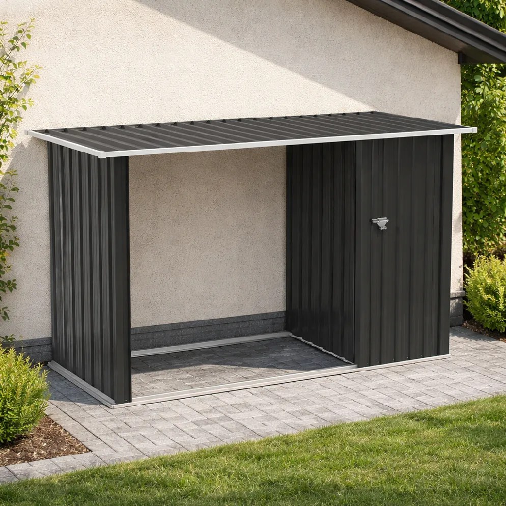 Zahradní domek BestBerg BBSH-002A / 2,6 m² / 249 x 160 x 103 cm / antracit/bílá
