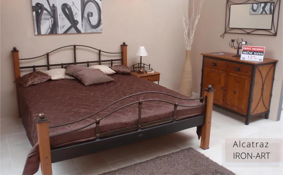 Iron Art ALCATRAZ kovaná postel pro rozměr matrace: 140 x 200 cm