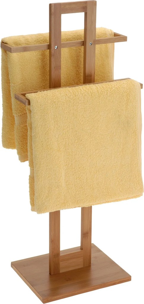 Koupelnový věšák na ručníky BAMBOO, 2 ramenný