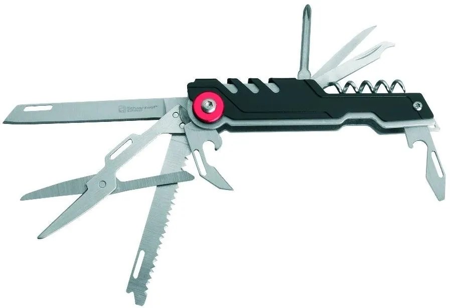 Multitool schwarzwolf pelat multifunkční nářadí 11 ks černé