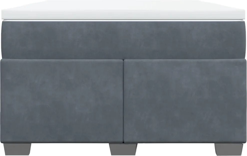 Box spring postel s matrací tmavě šedý 120x190 cm samet 3285270