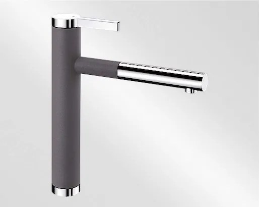 Blanco Linee - S dřezová baterie s vytahovací sprškou šedá skála/chrom 518804