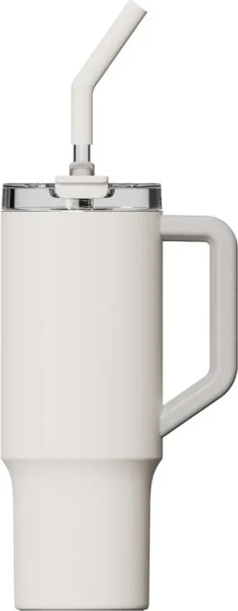 Xiaomi - Termo hrnek Straw Mug, 1 l, bílá 6941812776933