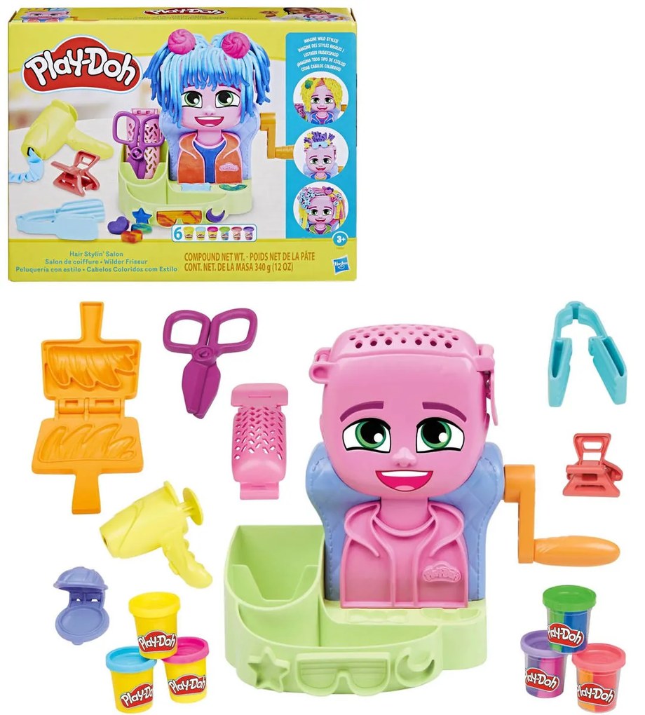 HASBRO PLAY-DOH Kadeřnický salón kreativní set s modelínou a nástroji 14f88075