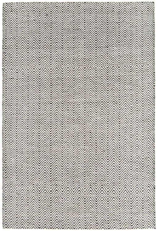 Černý koberec Rebel Black White Rozměry: 120x170 cm