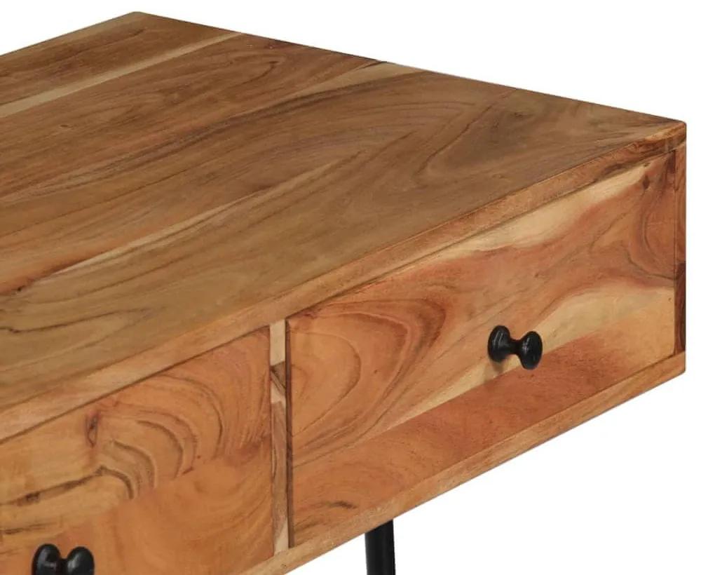 Petromila Nástěnný psací stůl 90 x 40 x 170 cm masivní akáciové dřevo