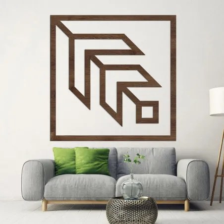 Geometrická dekorace na zeď čtvercová | SENTOP HDF0397-C
