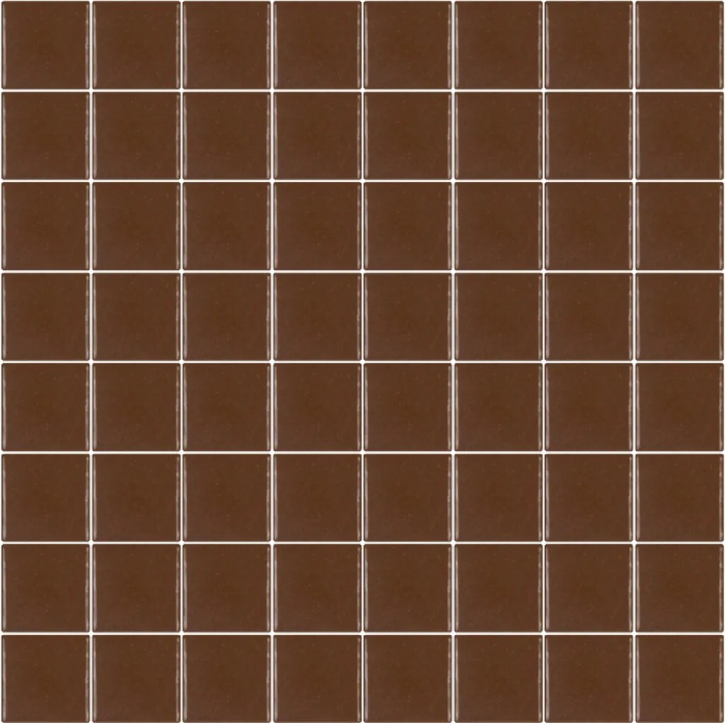 Hisbalit Skleněná mozaika hnědá Mozaika 210A MAT 4x4  4x4 (32x32) cm - 40210AMH